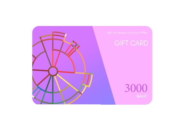 Samadoolcoffee gift card 3,000 Baht